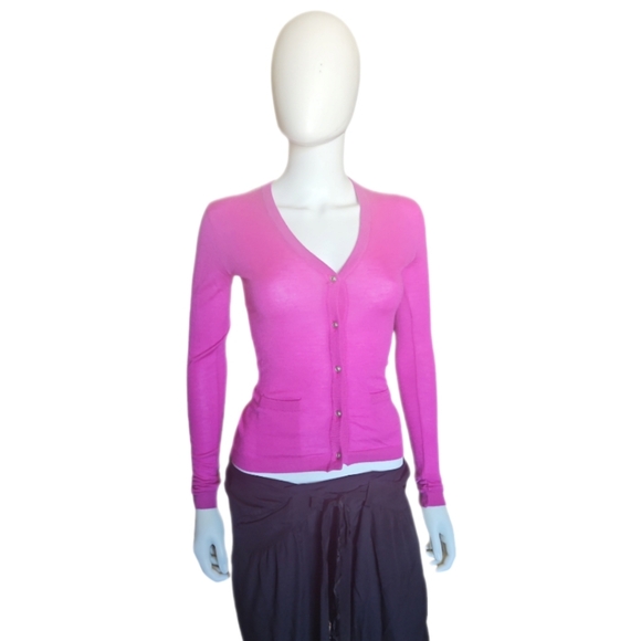 Versace | Sweaters | Versace Pink Cashmere Cardigan In Size Xs | Poshmark